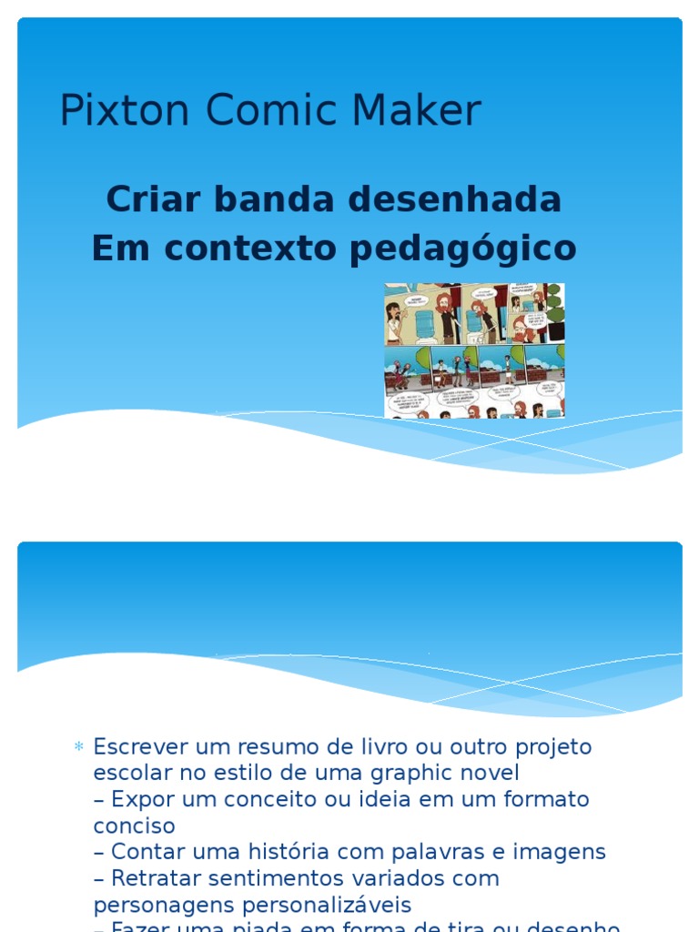 Pixton Comic Maker Trabalho | PDF | Quadrinhos | Desenho
