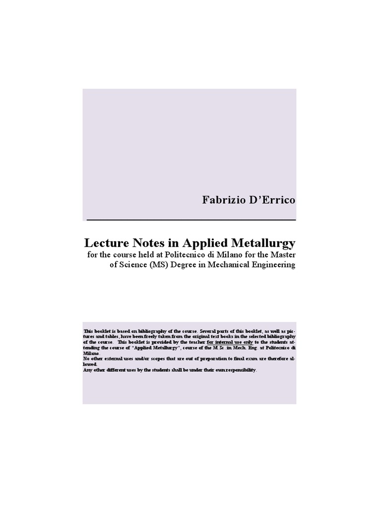 Applied Metallurgy PDF | PDF | Dislocation | Fracture