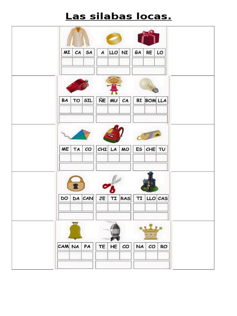 Las Silabas Locas | PDF