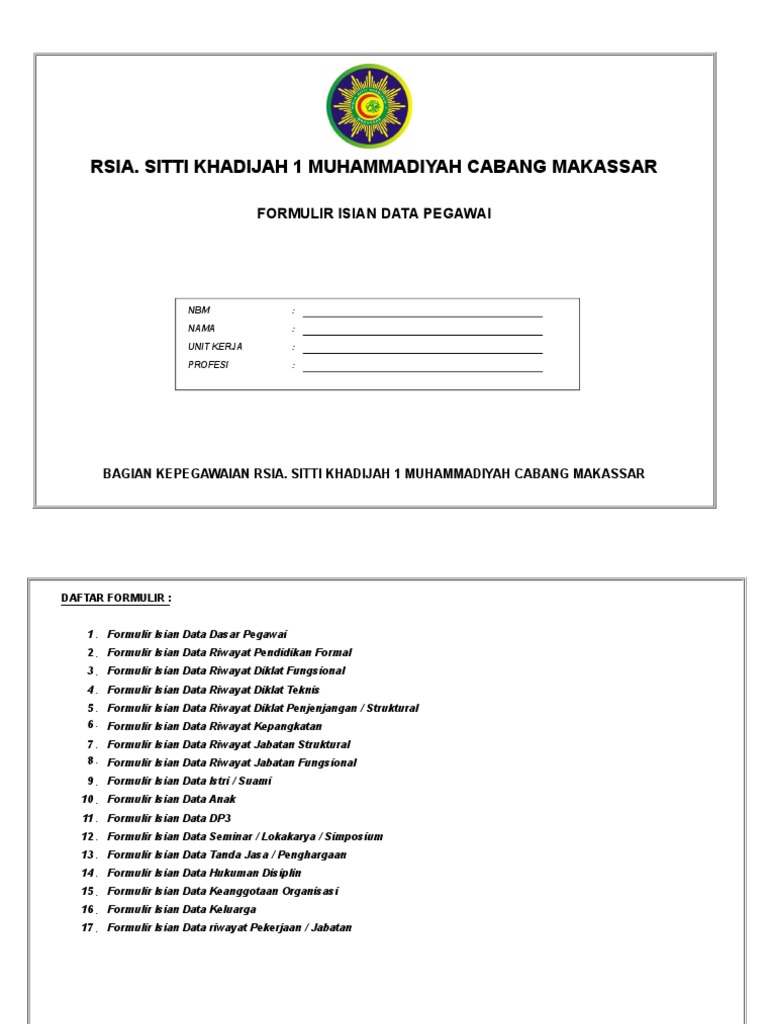 Format Data Karyawan | PDF