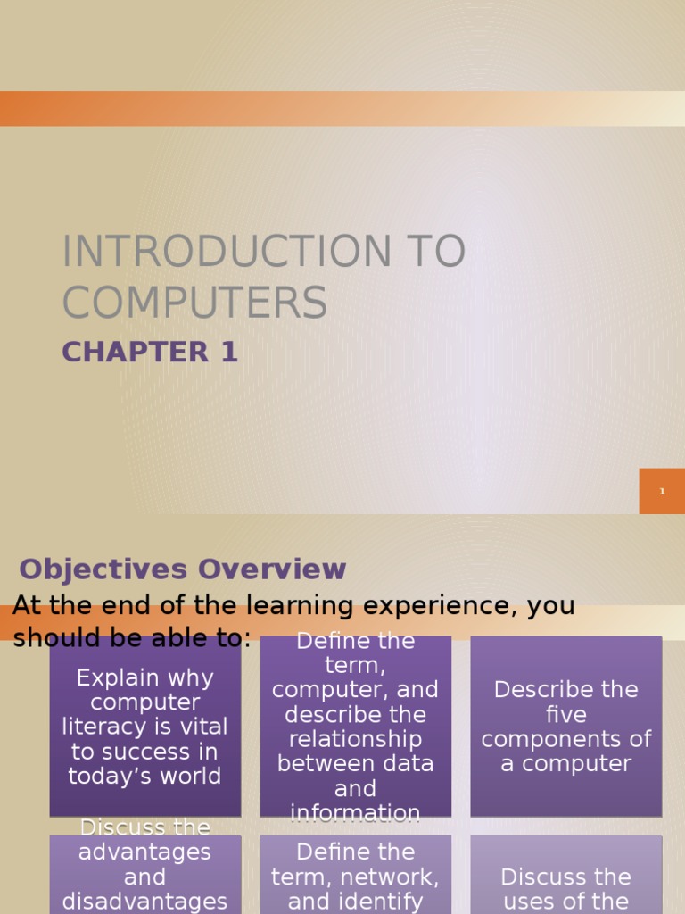 Chapter 01 - Introduction To Computers | PDF | Computer Network ...