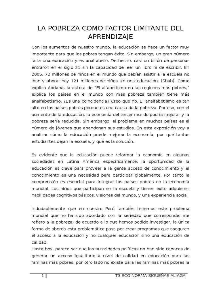 Actividad 5.2.B | PDF | Pobreza | Pobreza e indigencia