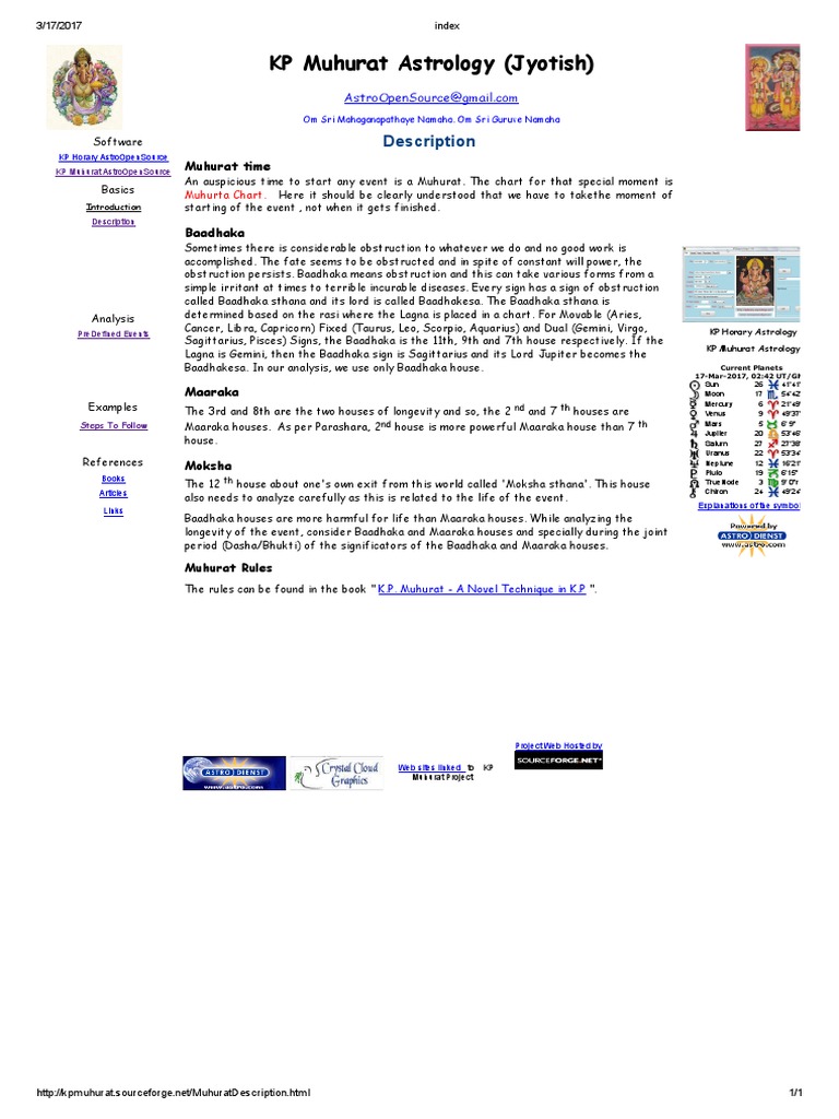 Badhaka Maraka Moksha Houses | PDF | Astrological Sign | Planets In ...