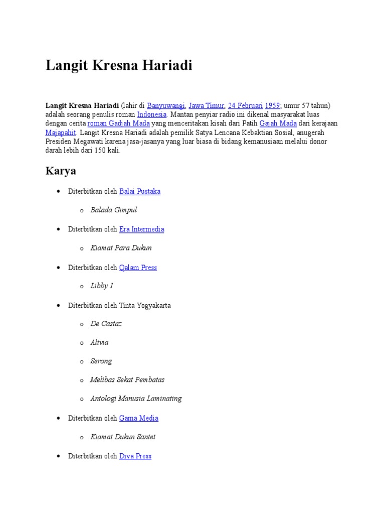 Langit Kresna Hariadi | PDF