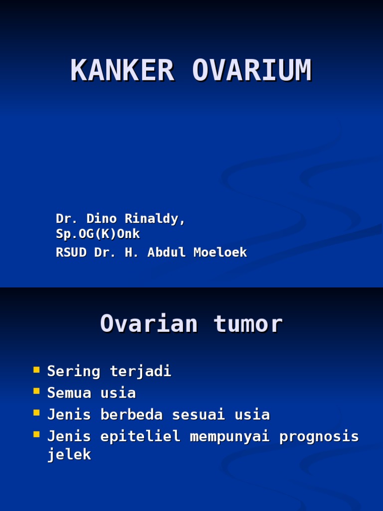 Kanker Ovarium | PDF | Kanker Ovarium | Metastasis