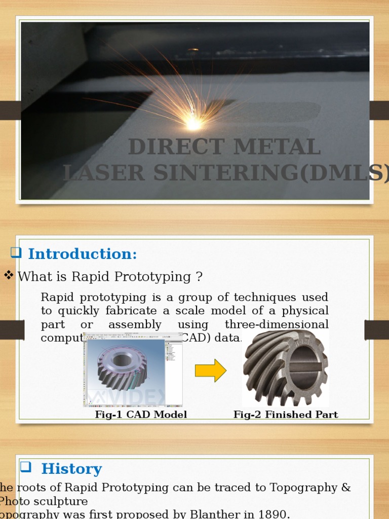 Overview of Direct Metal Laser Sintering | PDF | Production And ...
