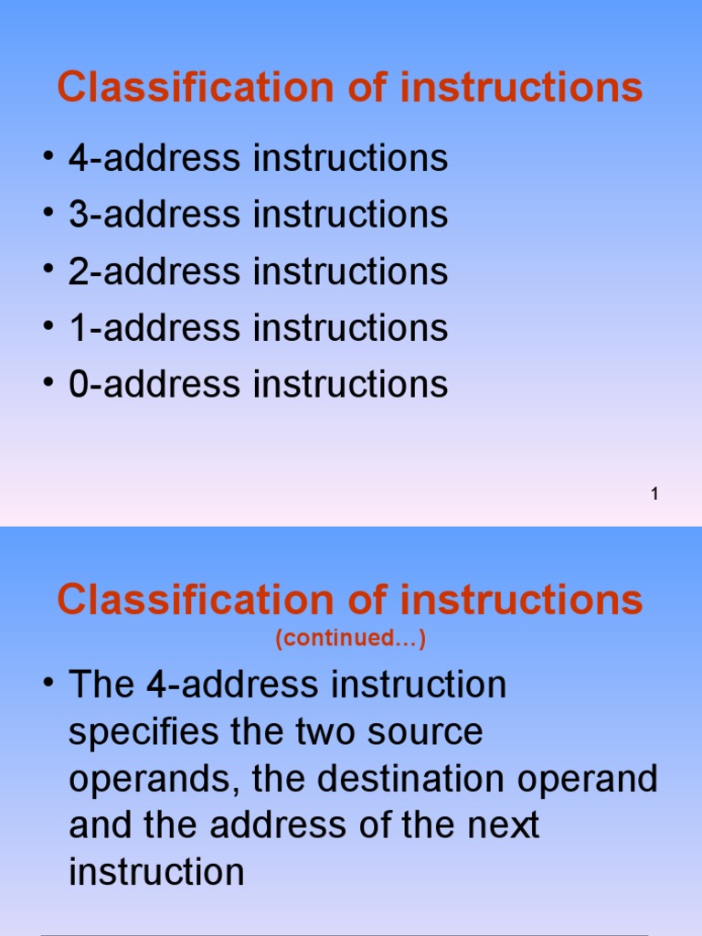 Advance Computer Architecture Cs501 Power Point Slides Lecture 02 B Pdf Instruction Set Byte