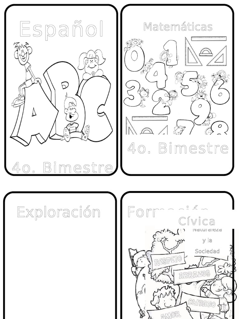 Caratulas Cuarto Bimestre | PDF