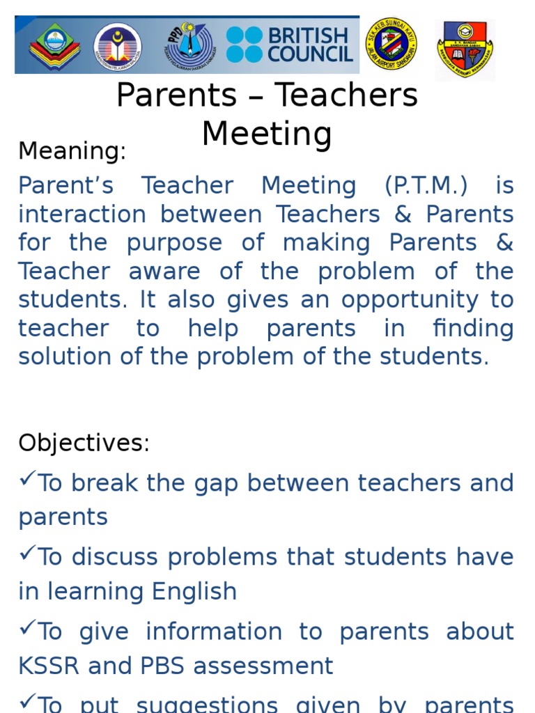 Parents - Teachers Meeting | PDF
