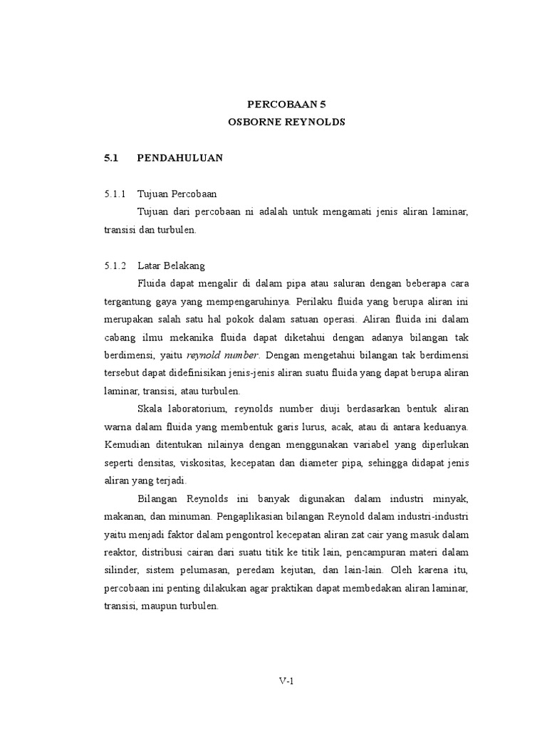 Eksperimen Aliran Fluida | PDF | Kajian Bahasa Asing