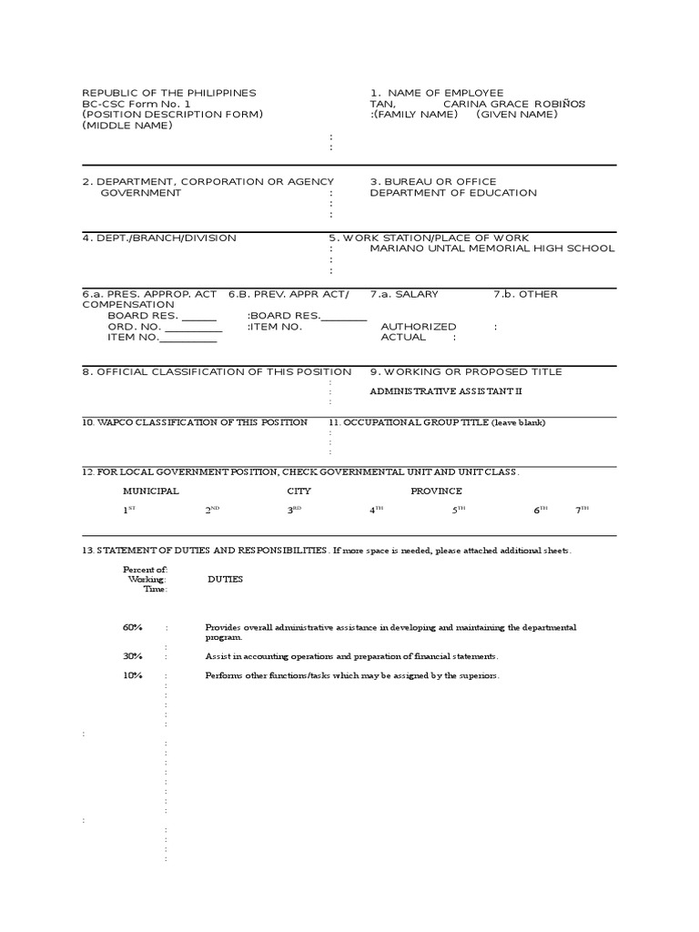 Form 1 BC-CSC | PDF | Justice | Crime & Violence