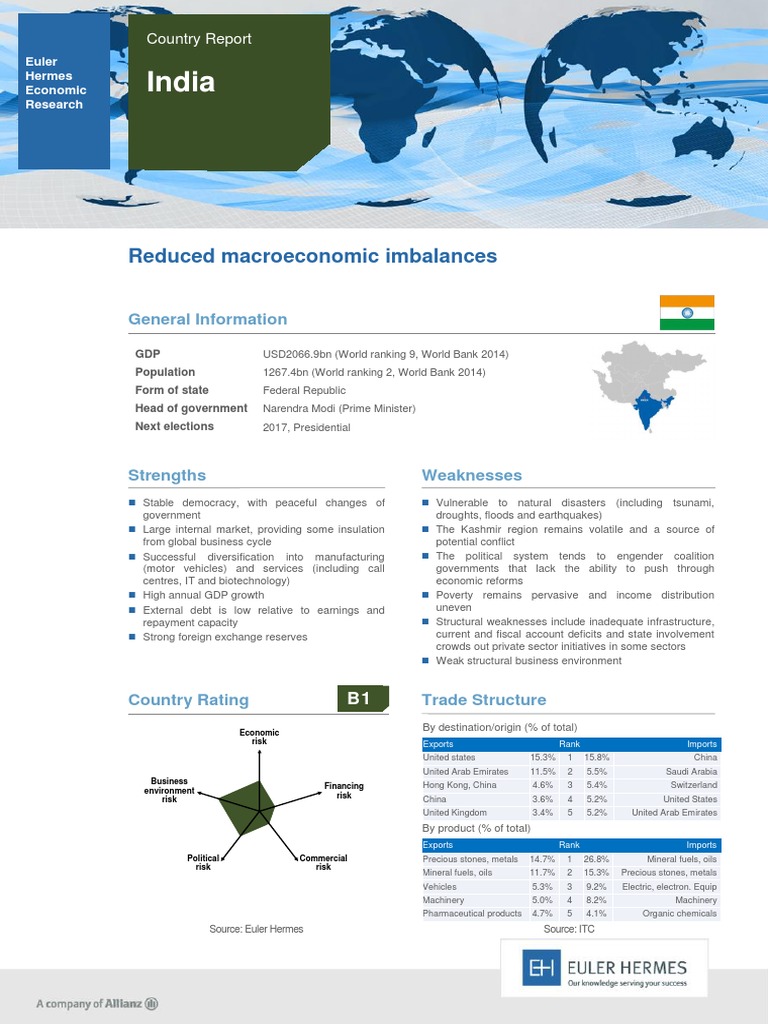Country Report India | PDF | Monetary Policy | Economic Growth