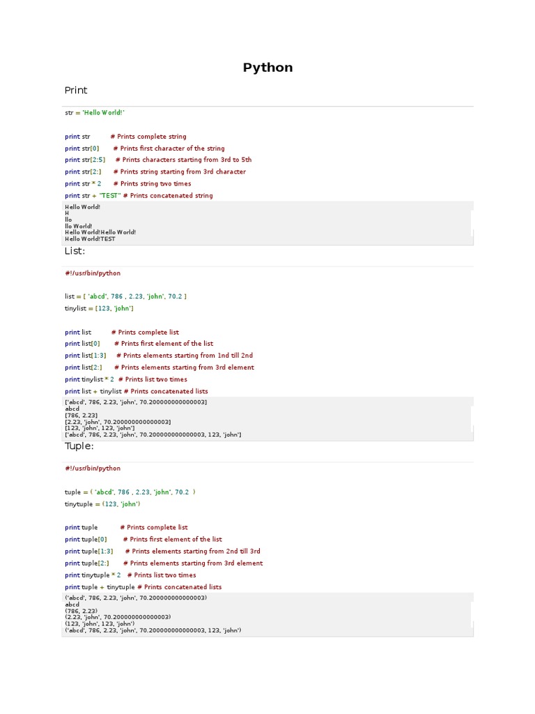 Python Basics | PDF | Control Flow | Software Development