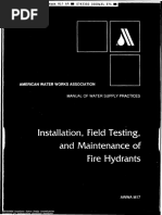 AWWA C600 Hydrostatic Testing Standards | PDF | Pressure | Litre