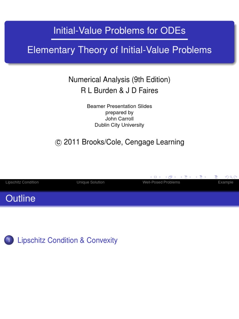 Lecture Notes 11 Initial Value Problem Ode Pdf Ordinary Differential Equation Numerical 