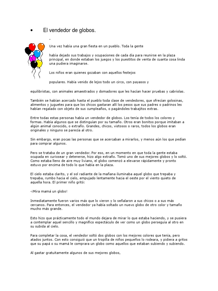 El Vendedor de Globos | PDF | Ocio