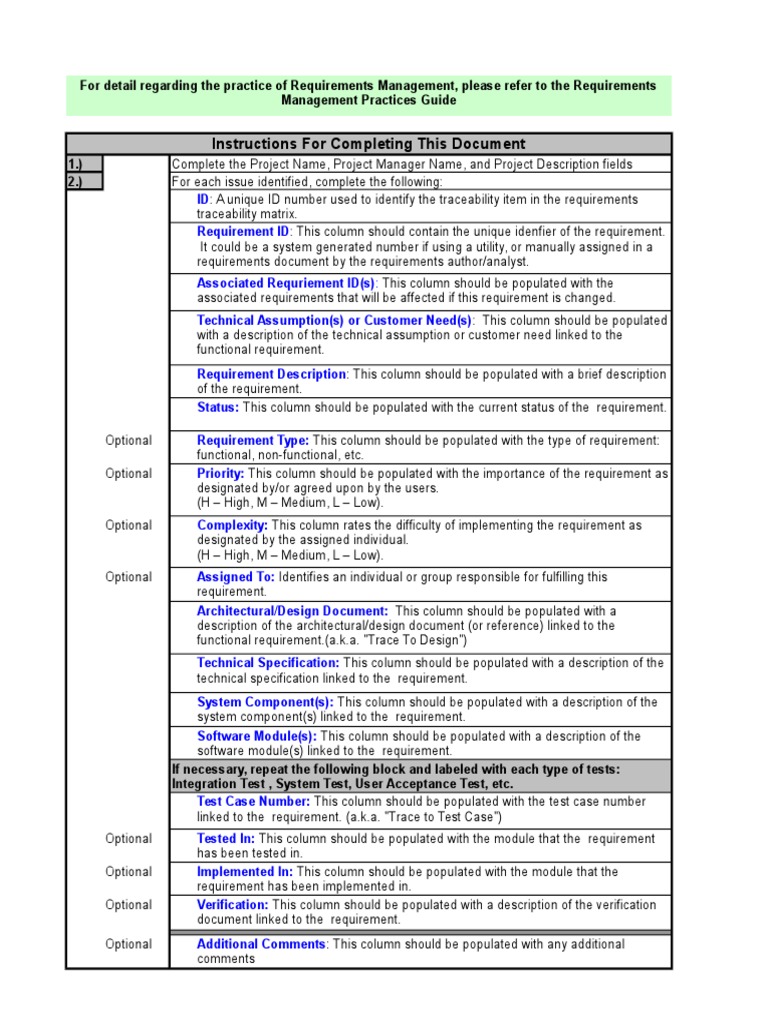 Eplc Requirements Traceability Matrix | PDF | Specification (Technical ...