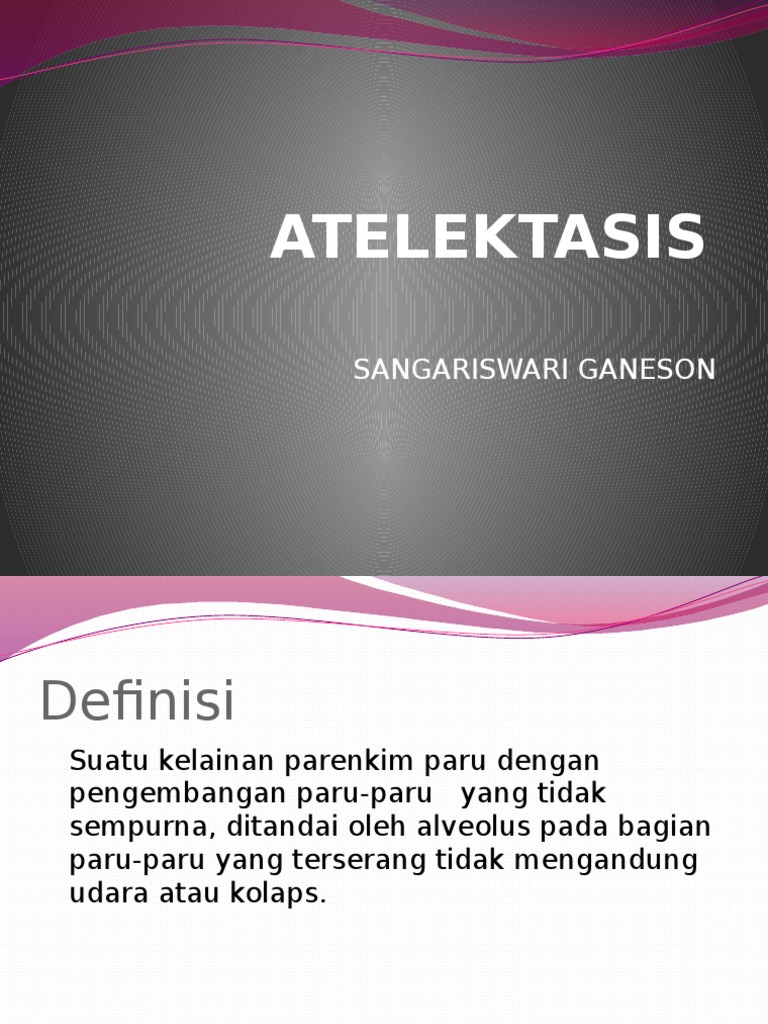Atelektasis | PDF