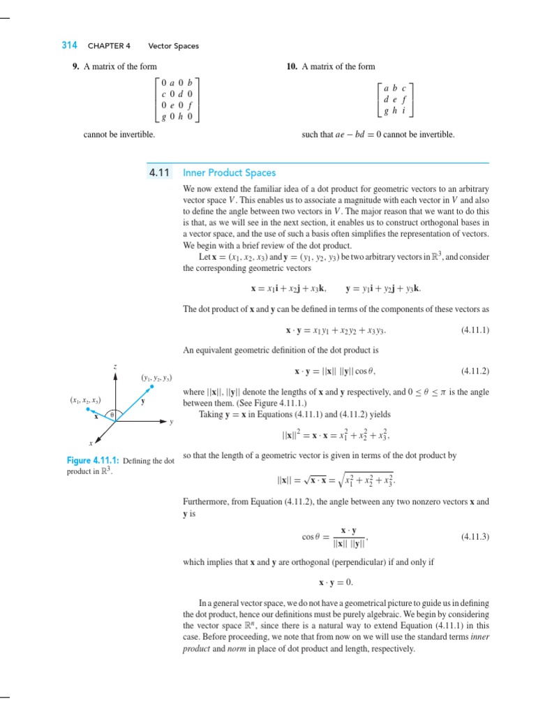 Inner Product Space | PDF | Vector Space | Norm (Mathematics)