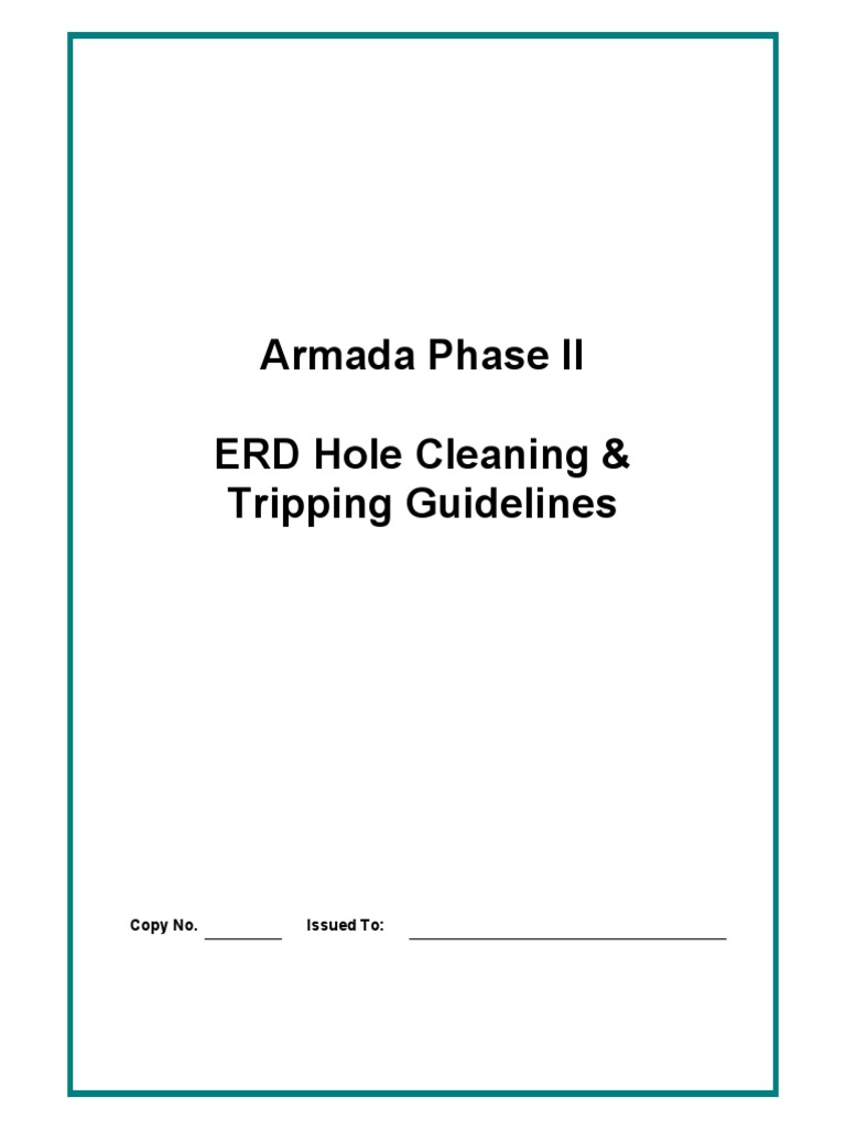 Armada Phase II Hole Cleaning Guidelines | PDF | Drilling | Drilling Rig