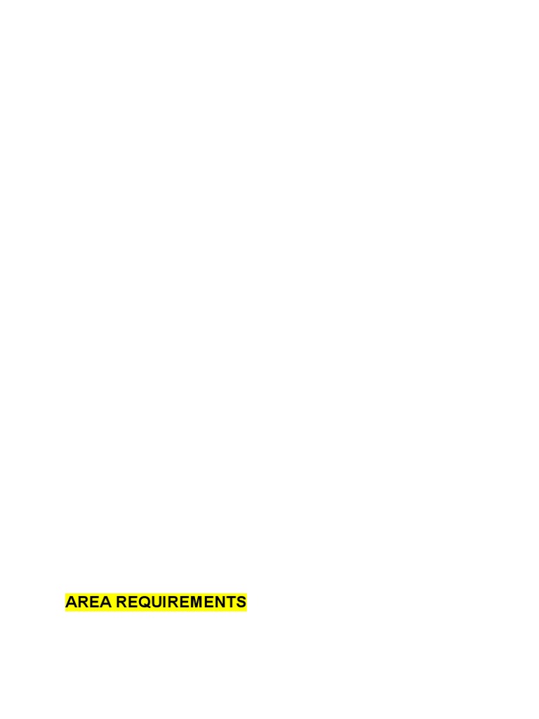 Area Requirements | Download Free PDF | Computing And Information ...
