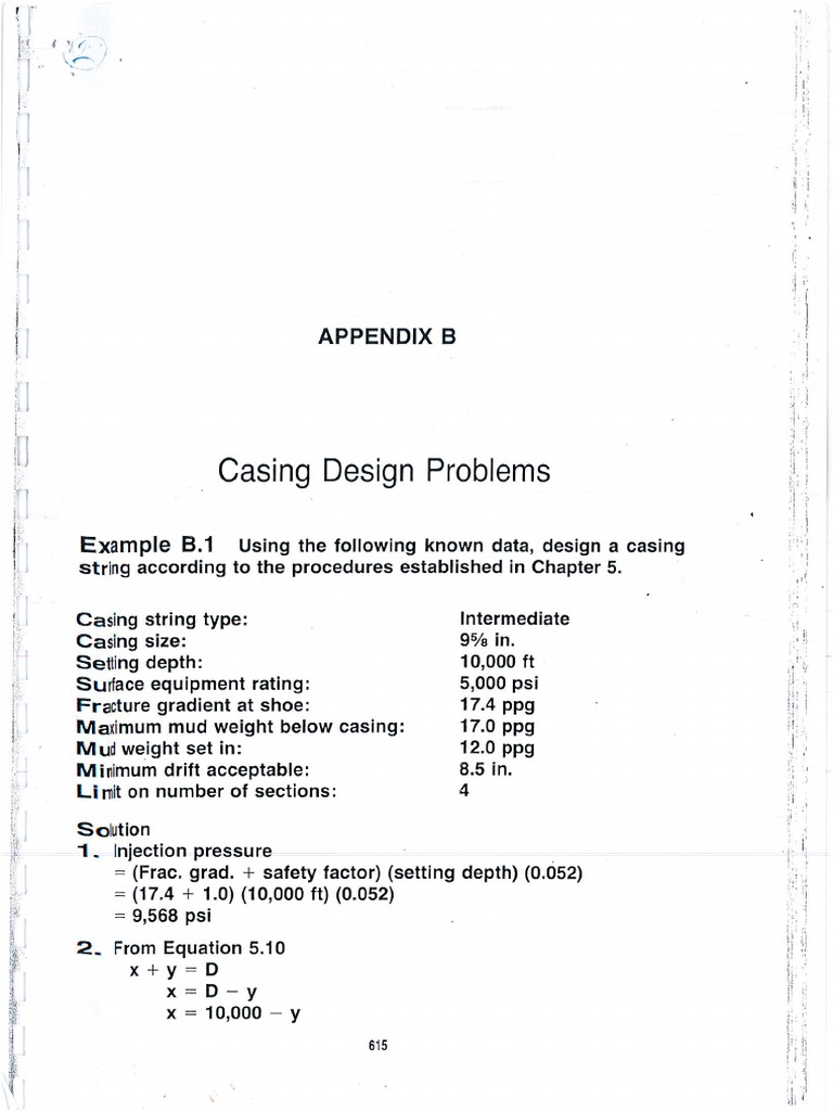 Casing Problems and Tables | PDF