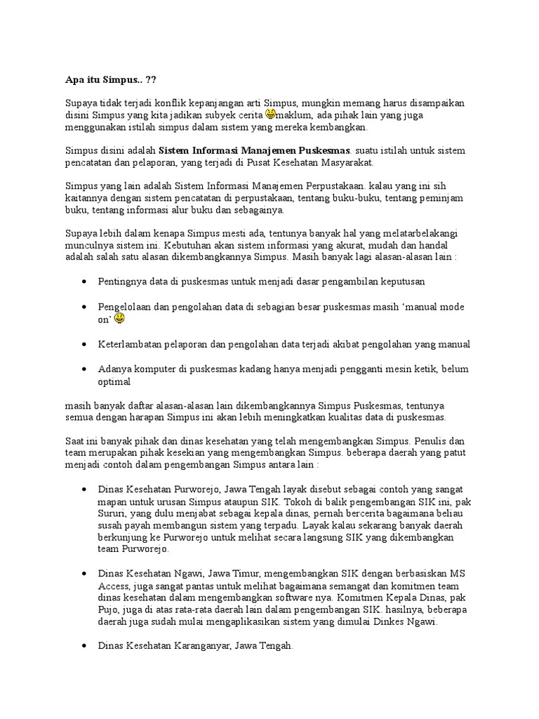 Apa Itu Simpus | PDF