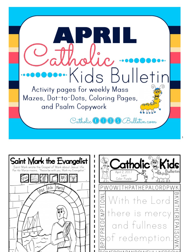 April Catholic Kids Bulletin | PDF | Religion & Spirituality