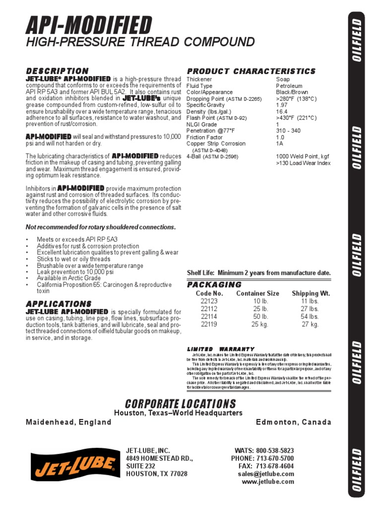 API Modified Tds | PDF | Rust | Corrosion