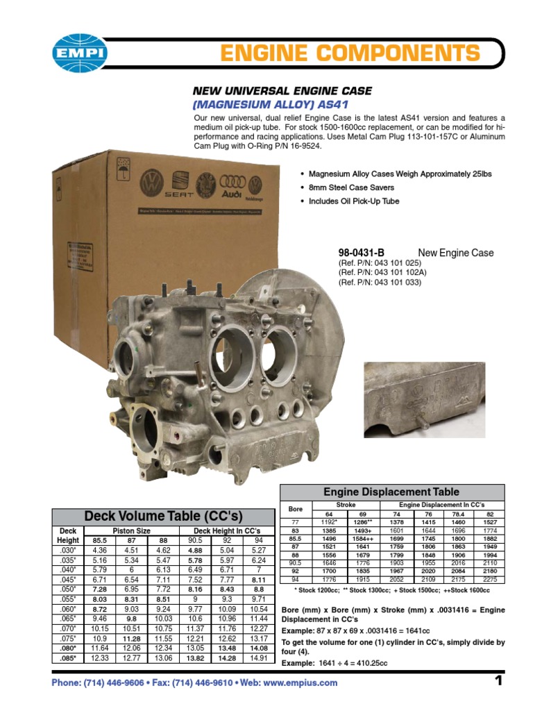 Empi | PDF | Nut (Hardware) | Engines