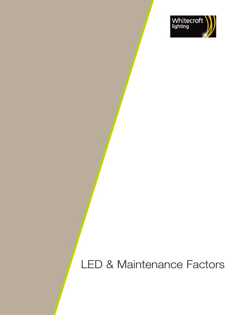 LED Maintenance Factors | PDF | Light Emitting Diode | Lighting