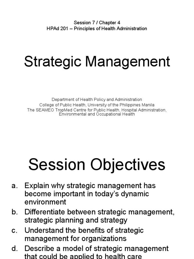 Session 7 - Strategic Management | PDF | Strategic Management | Emergence