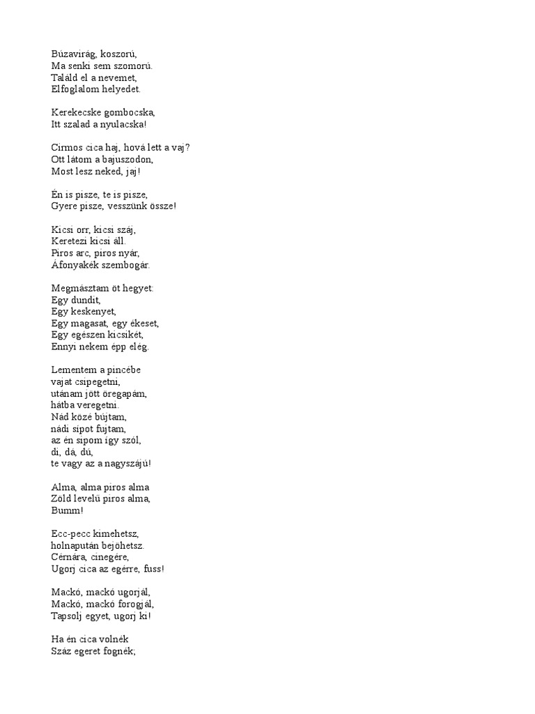 Mondóka 1 | PDF