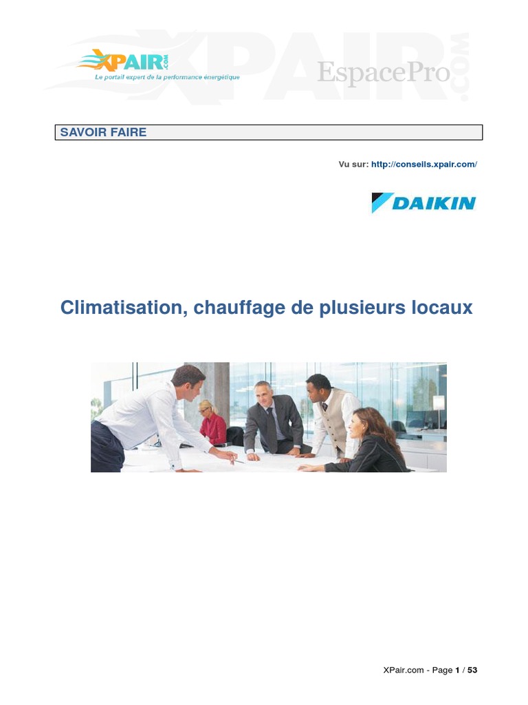 Climatisation Plusieurs Locaux PDF | PDF | Climatisation | Son