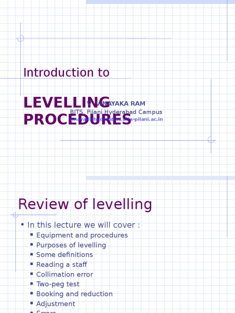 7 Levelling Procedures | PDF | Atmospheric Pressure | Applied And ...