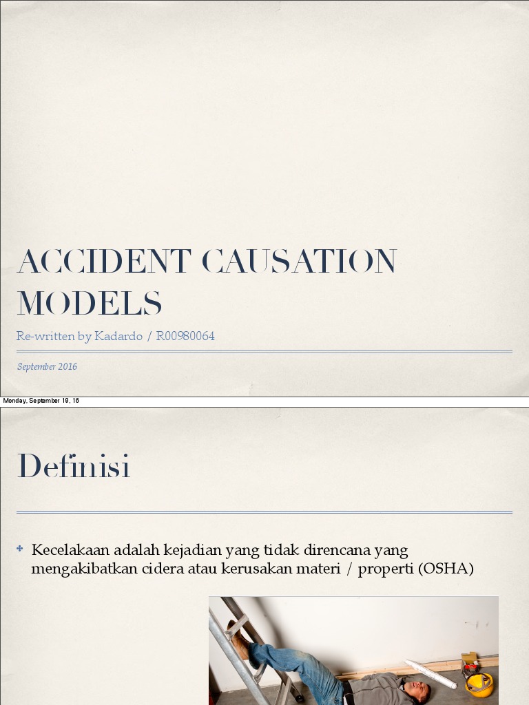 Accident Causation Models IDN PDF | PDF