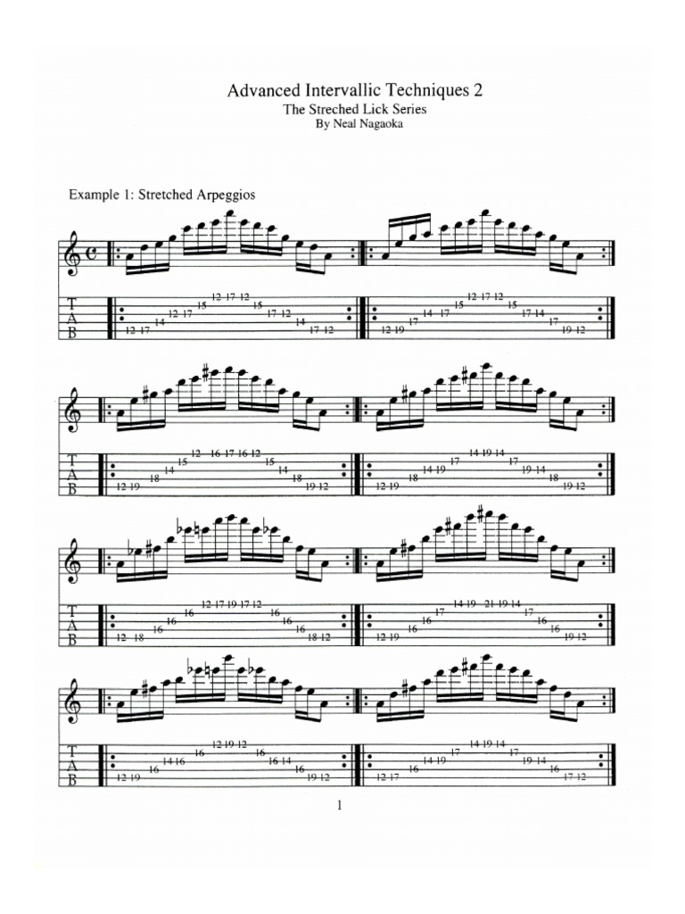 Advanced Intervallic Licks | PDF
