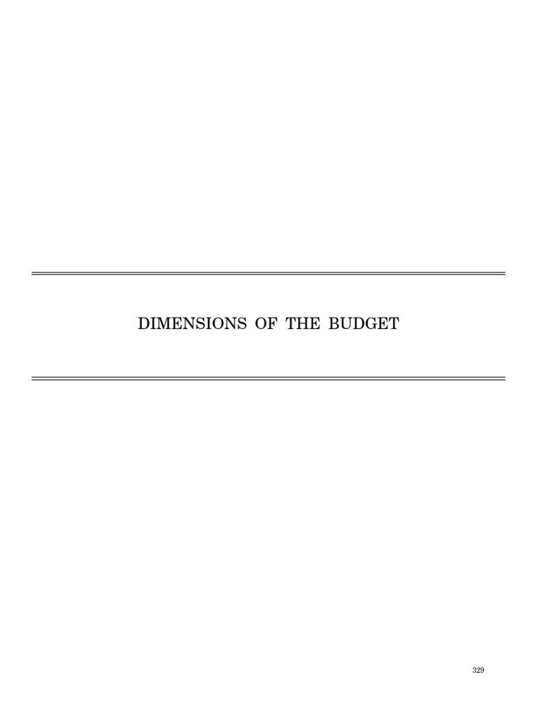 Dimensions of The Budget | PDF | Government Budget Balance | Deficit ...
