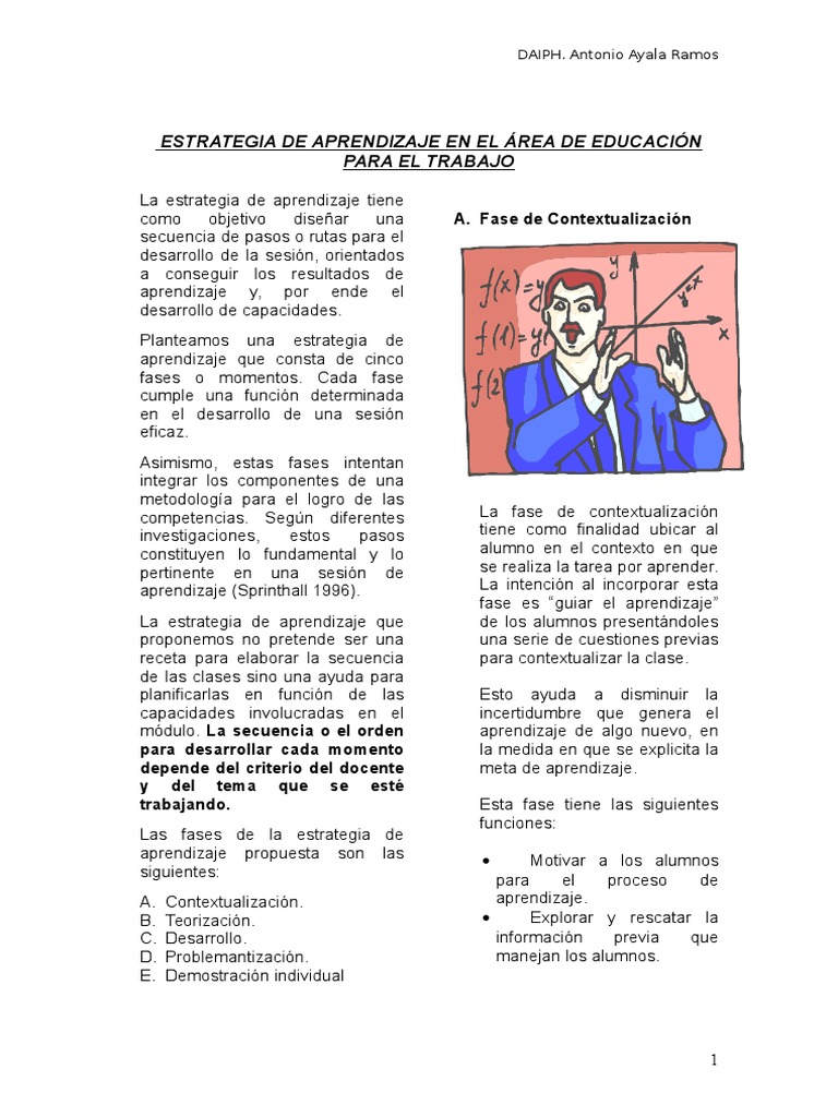 La Estrategia de Aprendizaje-Ept | PDF | Aprendizaje | Maestros