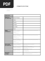 QCHP CV Template | PDF | Law | Science & Mathematics