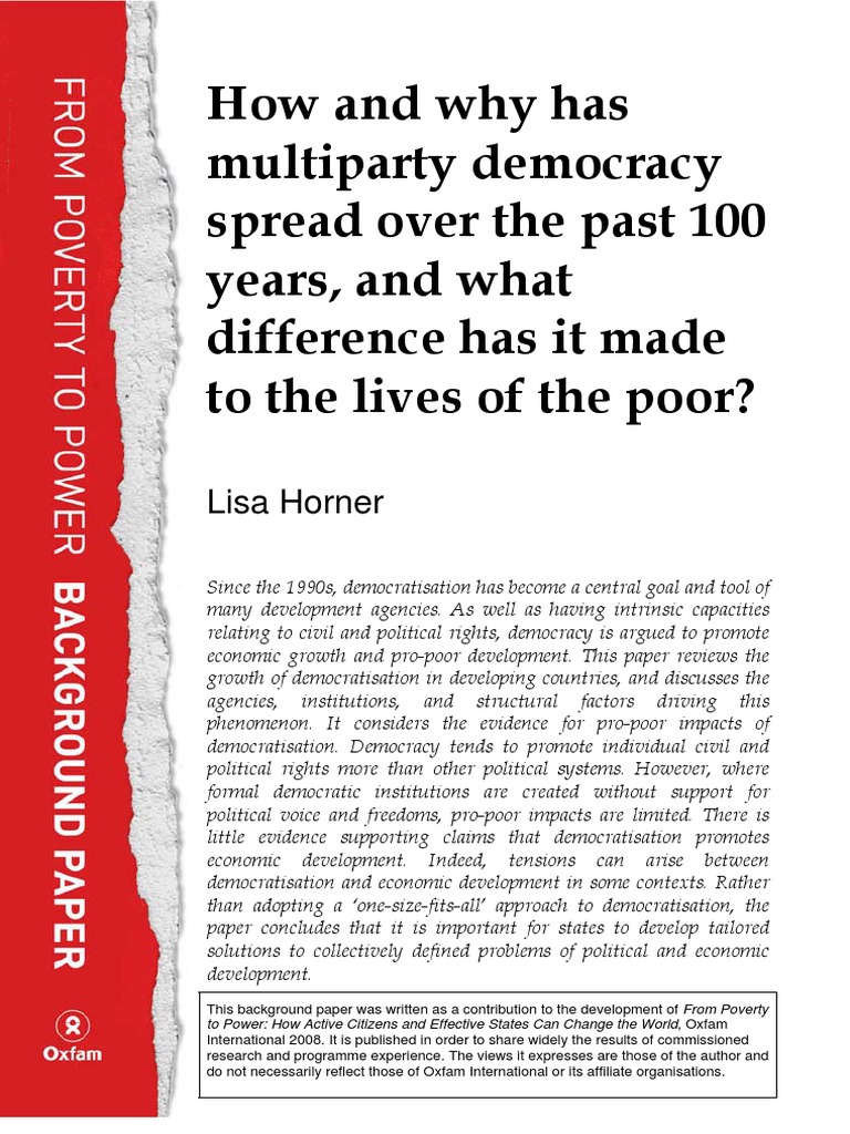 How and Why Has Multiparty Democracy Spread Over The Past 100 Years ...
