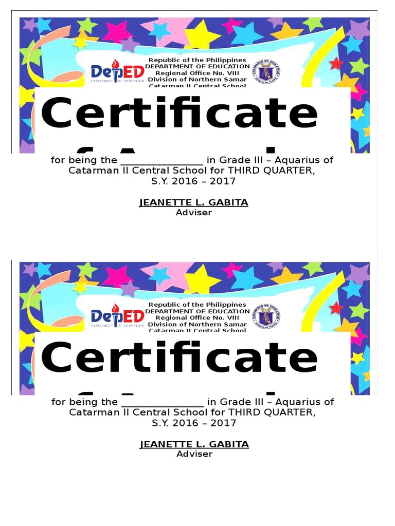 Certificate Design | PDF