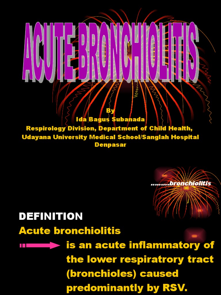 Pediatric Bronchiolitis Overview | PDF | Asthma | Pulmonology