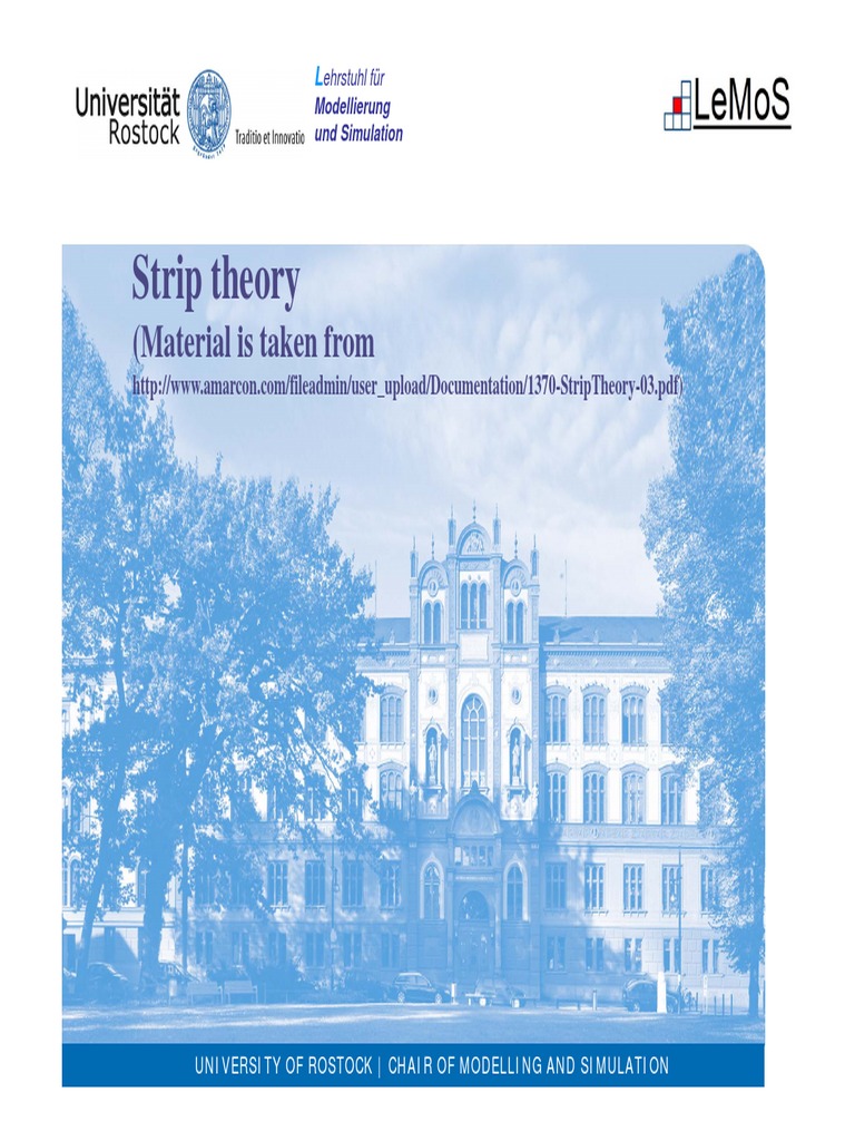 Strip Theory | PDF | Waves | Rotation