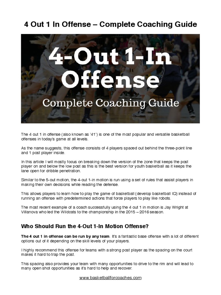 4 Out 1 in Guide | PDF | Team Sports | Athletic Sports