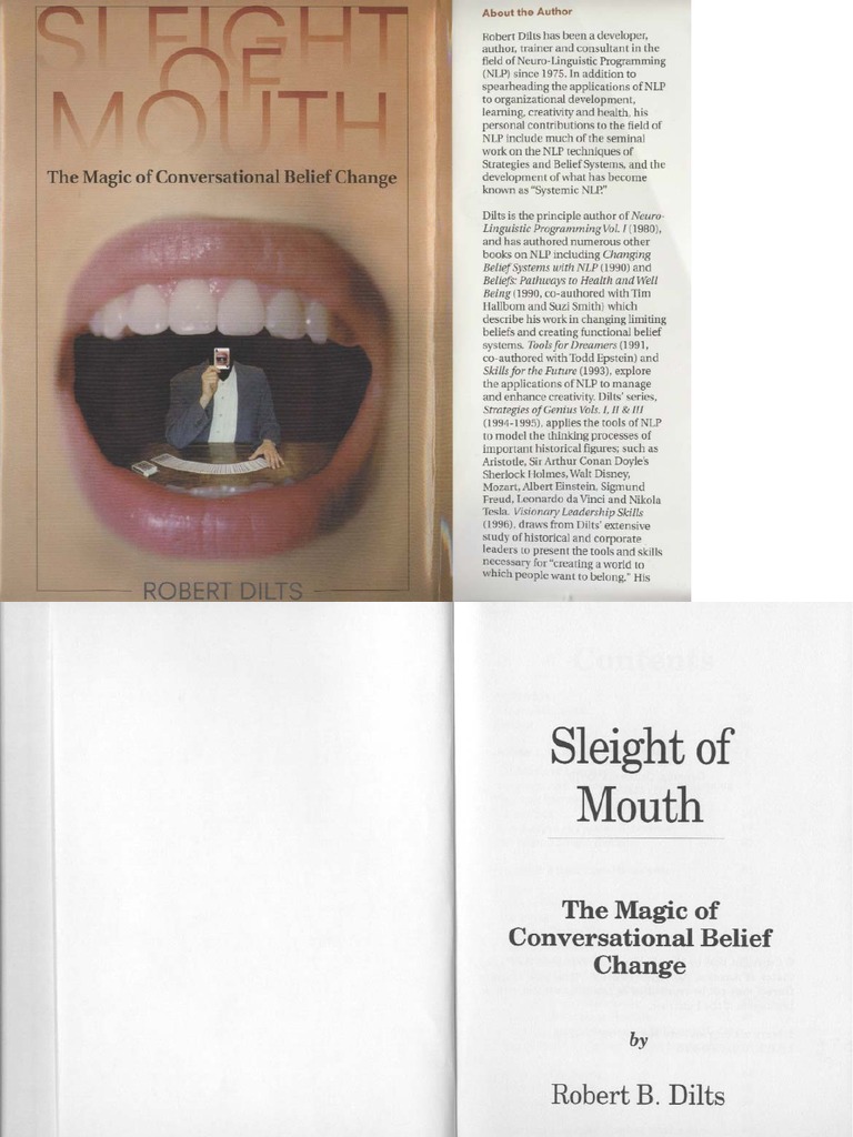 Robert Dilts - Sleight of Mouth - The Magic of Conversational Belief ...