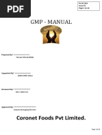 Complete Template For GMP Manual | PDF | Food Safety | Sanitation