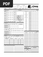 The Expanse RPG Character Sheet | PDF | Weightlessness | Leisure