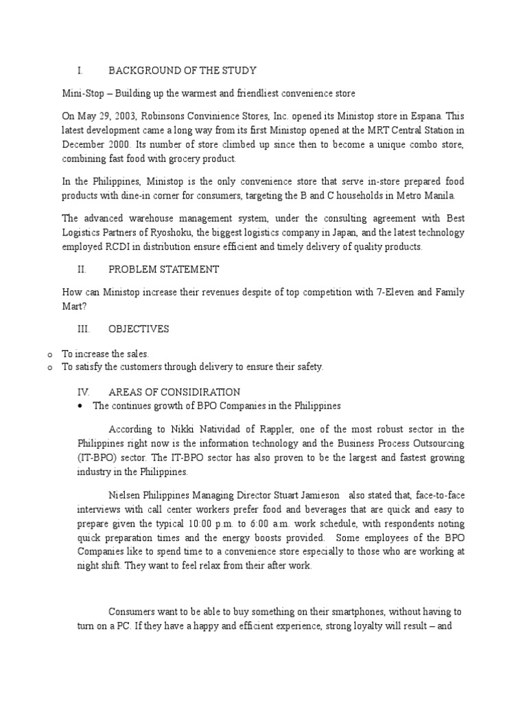 Mini Stop | PDF | Convenience Store | Business