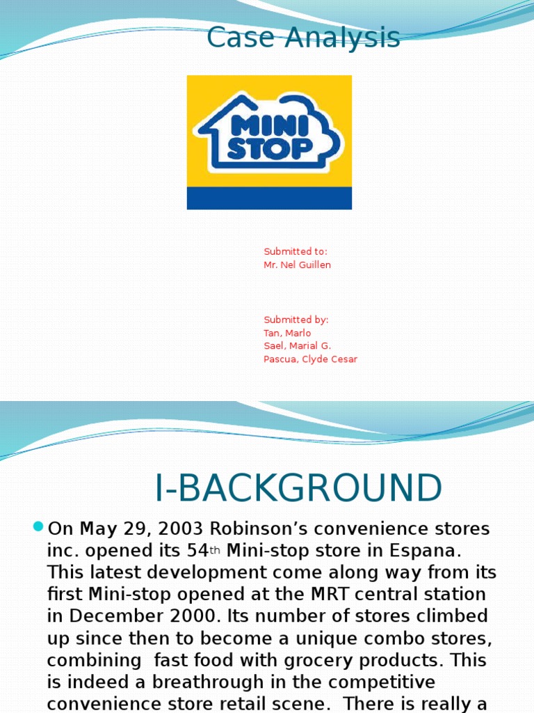 Case Study of Mini Stop | PDF | Swot Analysis | Business